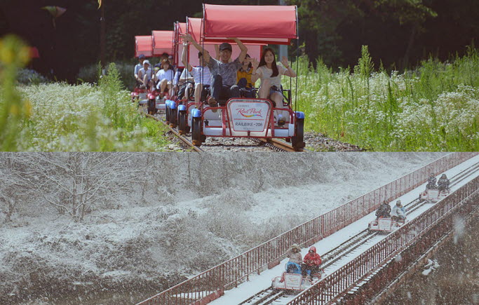 Gangchon Rail Park - Rail Bike Korea Ticket - Trazy, Korea's #1 Travel ...